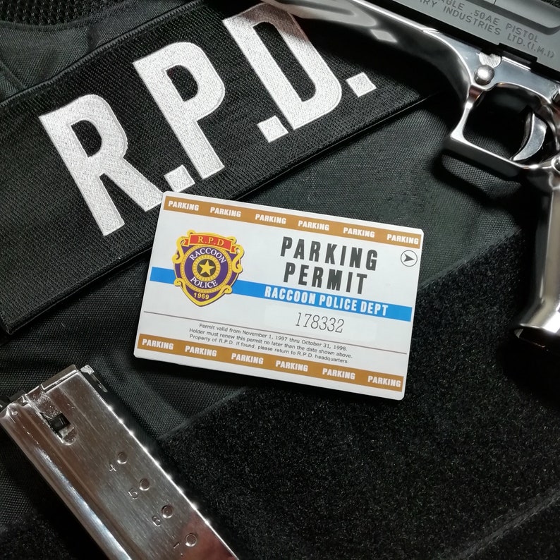 Resident Evil 2, RPD Parking Permit, Replica Prop, Digital Download - Etsy
