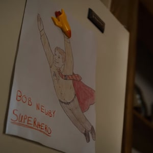 Stranger Things Bob Newby Superhero Drawing Replica | Etsy