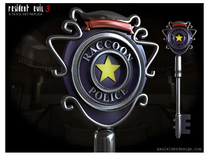 Resident Evil, Stars Key, STL File for 3D Printing. Digital Download ...