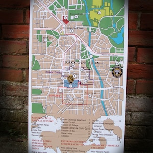 Resident Evil, Map of Raccoon City Digital Download - Etsy UK