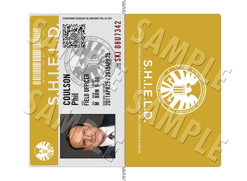 Agent Shield Template Printable
