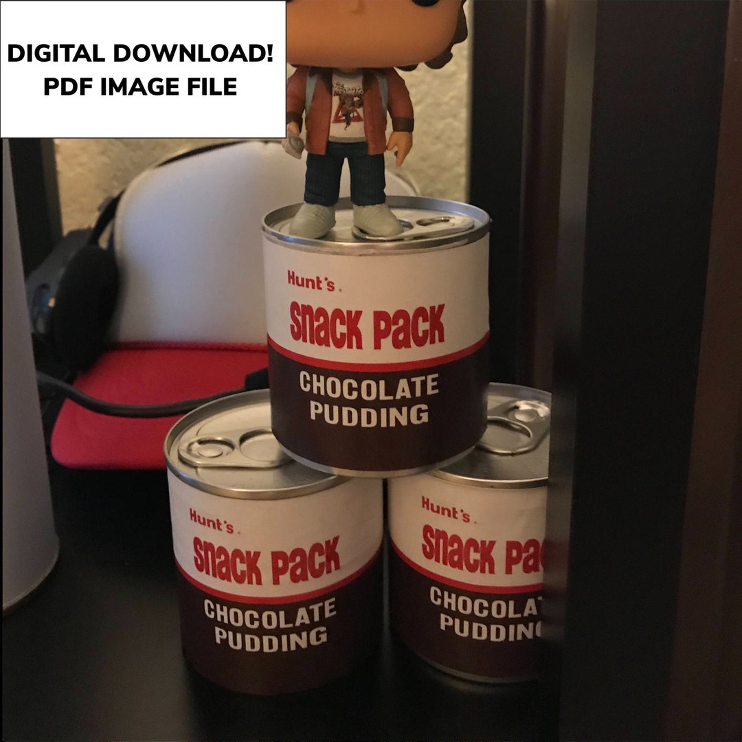 Stranger Things, Chocolate Pudding, Label, PDF, Printable, Digital ...