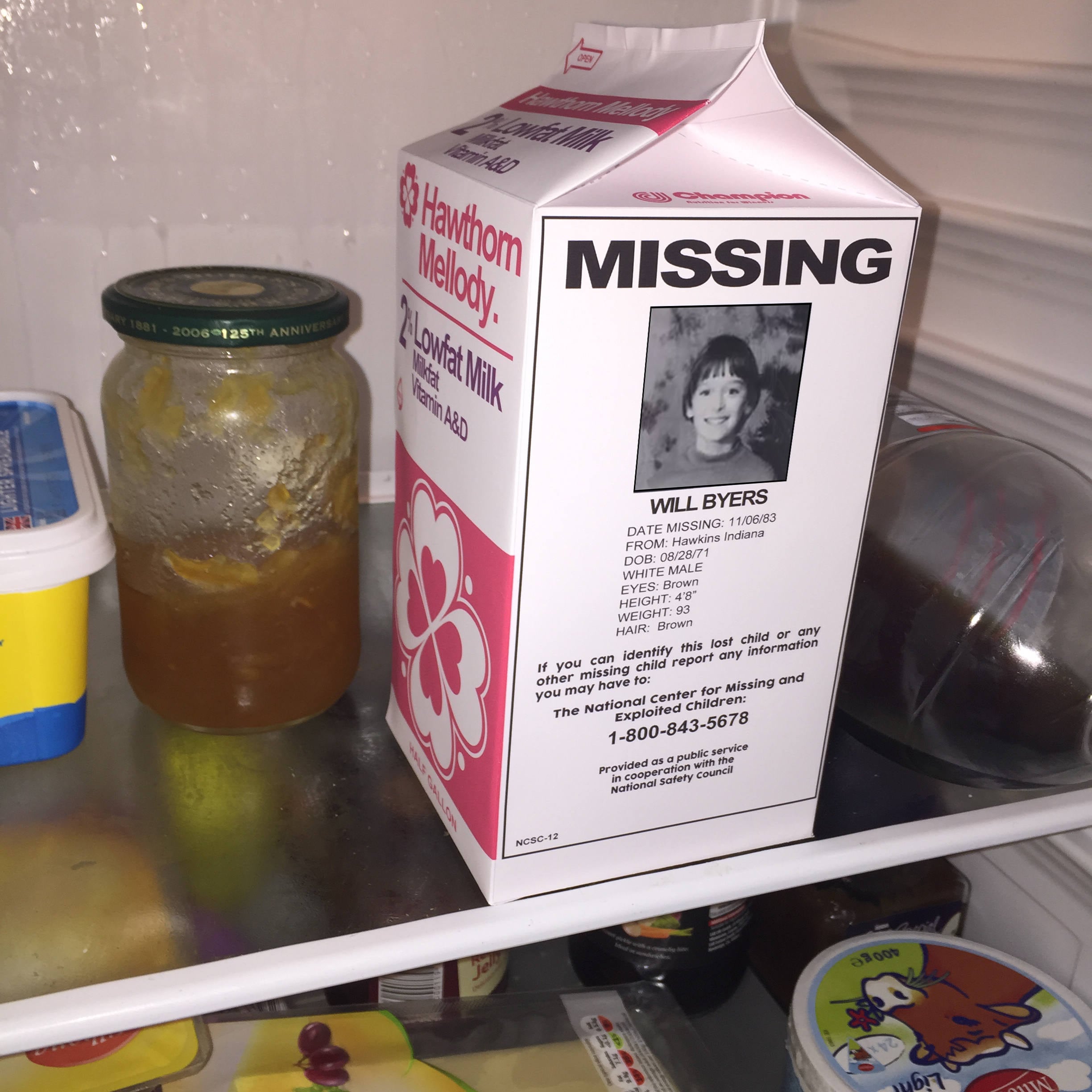 Missing Children Milk Carton