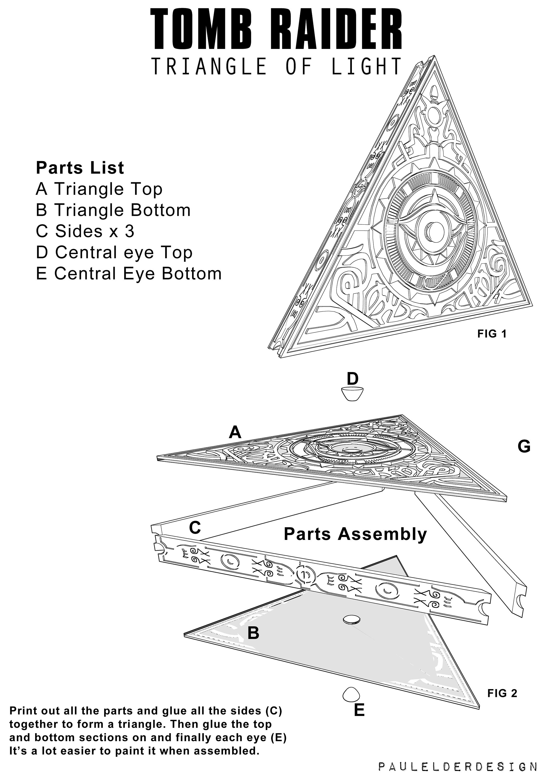 Triangle of Light for 3D Printing Only - Etsy Ireland