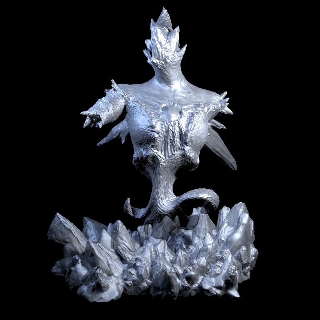 Resident Evil Village, Dimitrescu Daughters, Crystal Torso, Statue, STL ...
