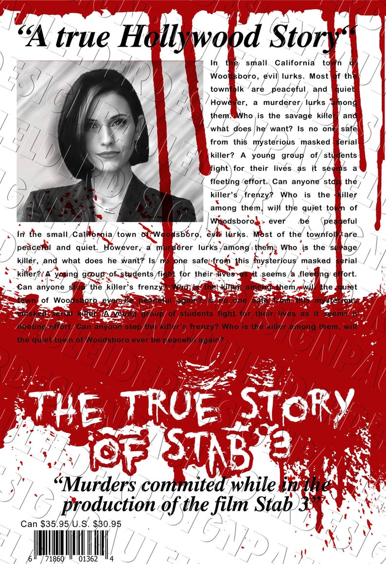 Scream Hollywood Horror Replica Prop Book Cover Digital - Etsy