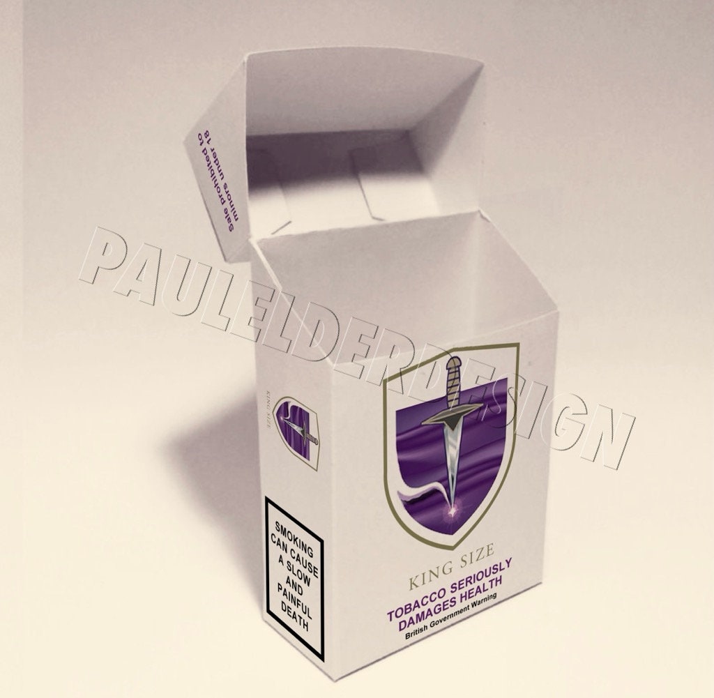 Constantine Cigarette packet template Digital Download | Etsy