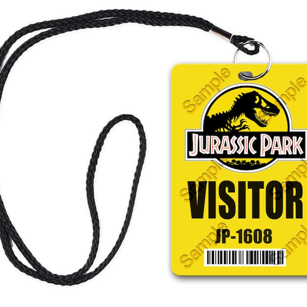 Jurassic Park Visitor Pass - Etsy