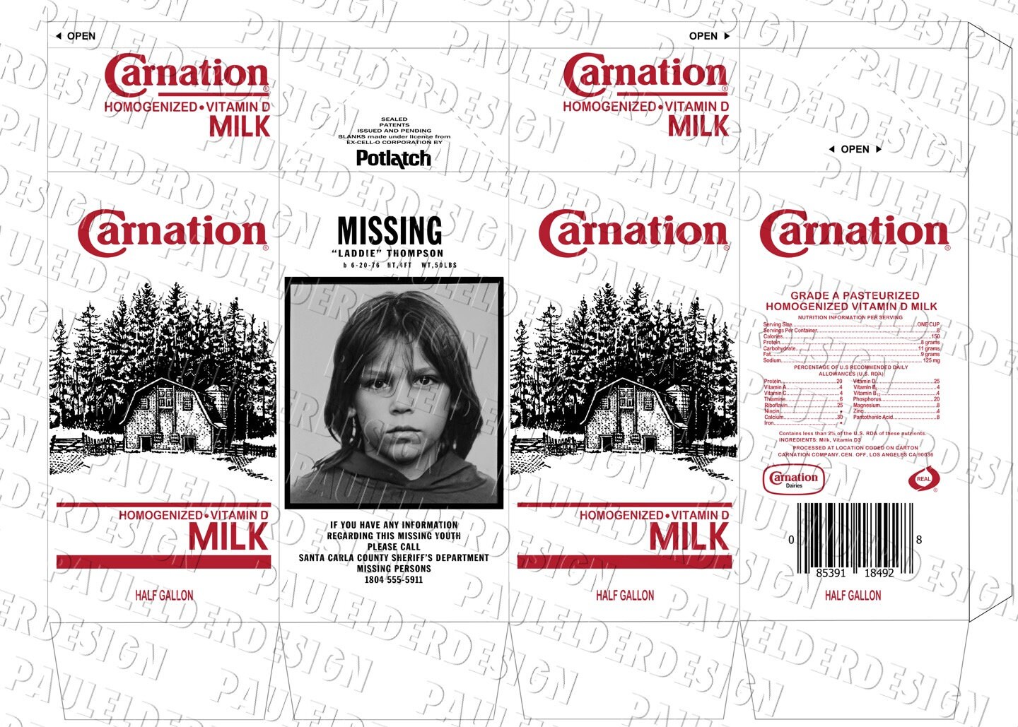 The Lost Boys, Milk Carton, Replica, Prop, Digital Download - Etsy