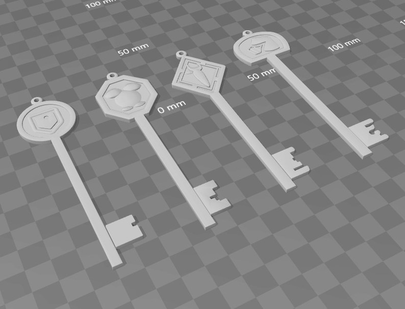 Resident Evil Spencer Mansion Keys STL File for 3D Printing - Etsy