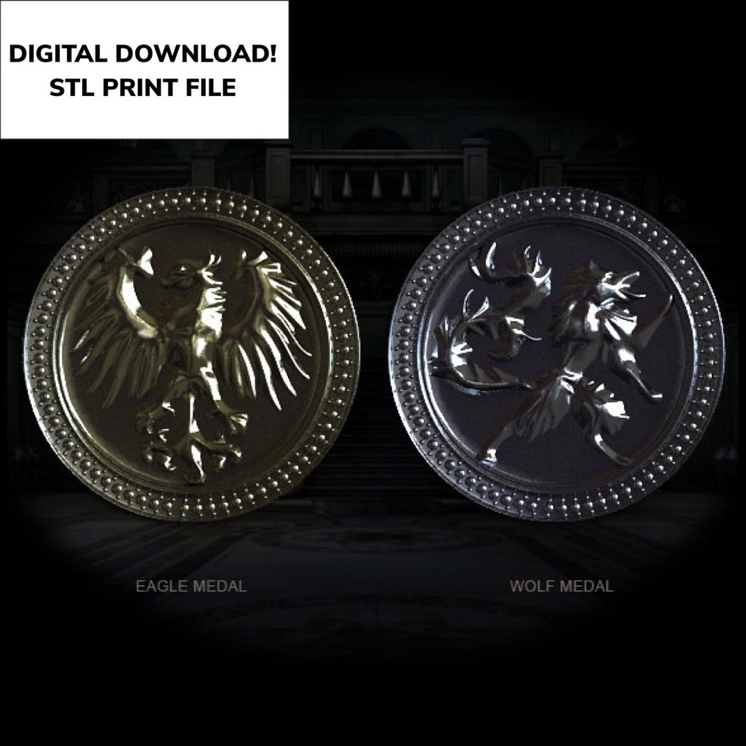 Resident Evil , Medals, STL File for 3D Printing. Digital Download Only ...