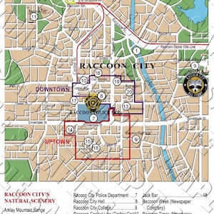 Resident Evil, Map of Raccoon City Digital Download - Etsy