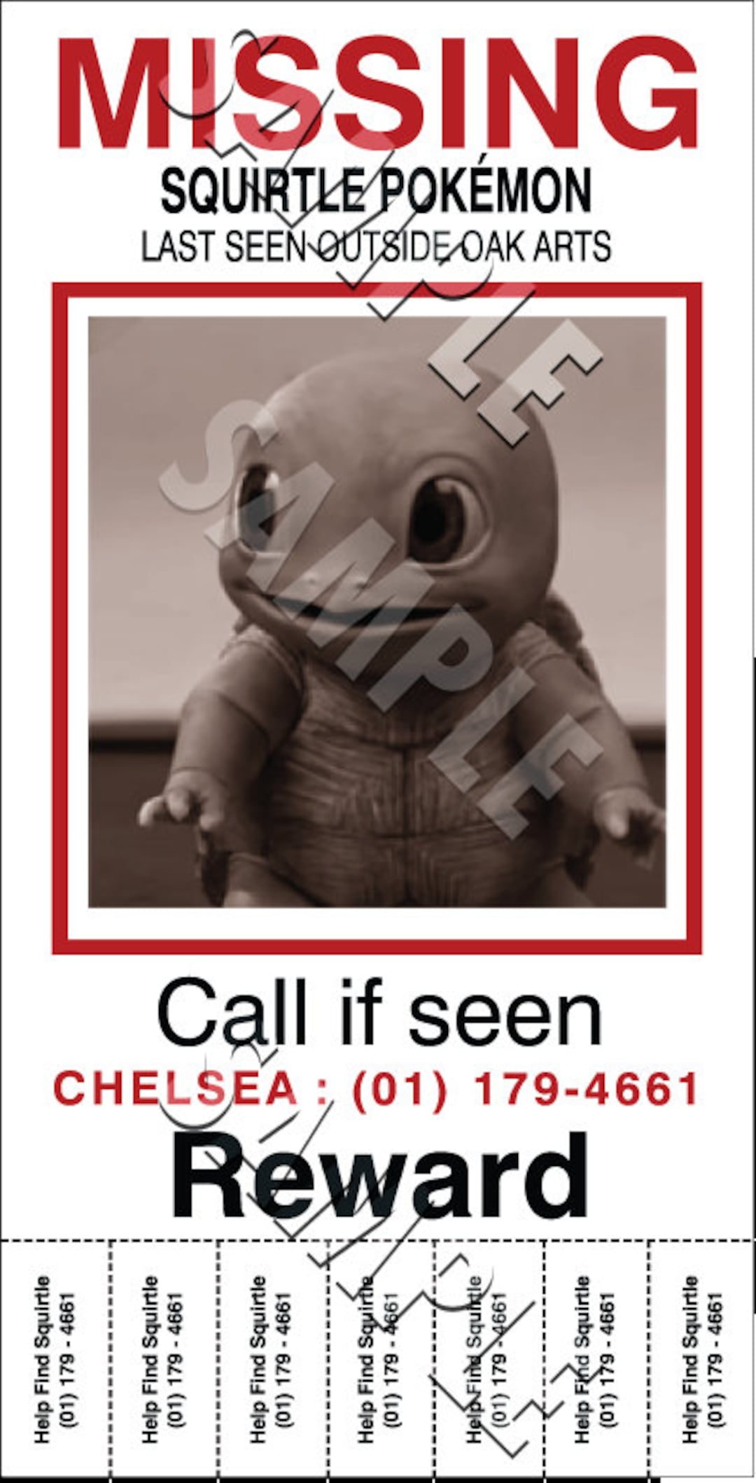 Pokemon Missing Poster Prop Replica Digital Download - Etsy