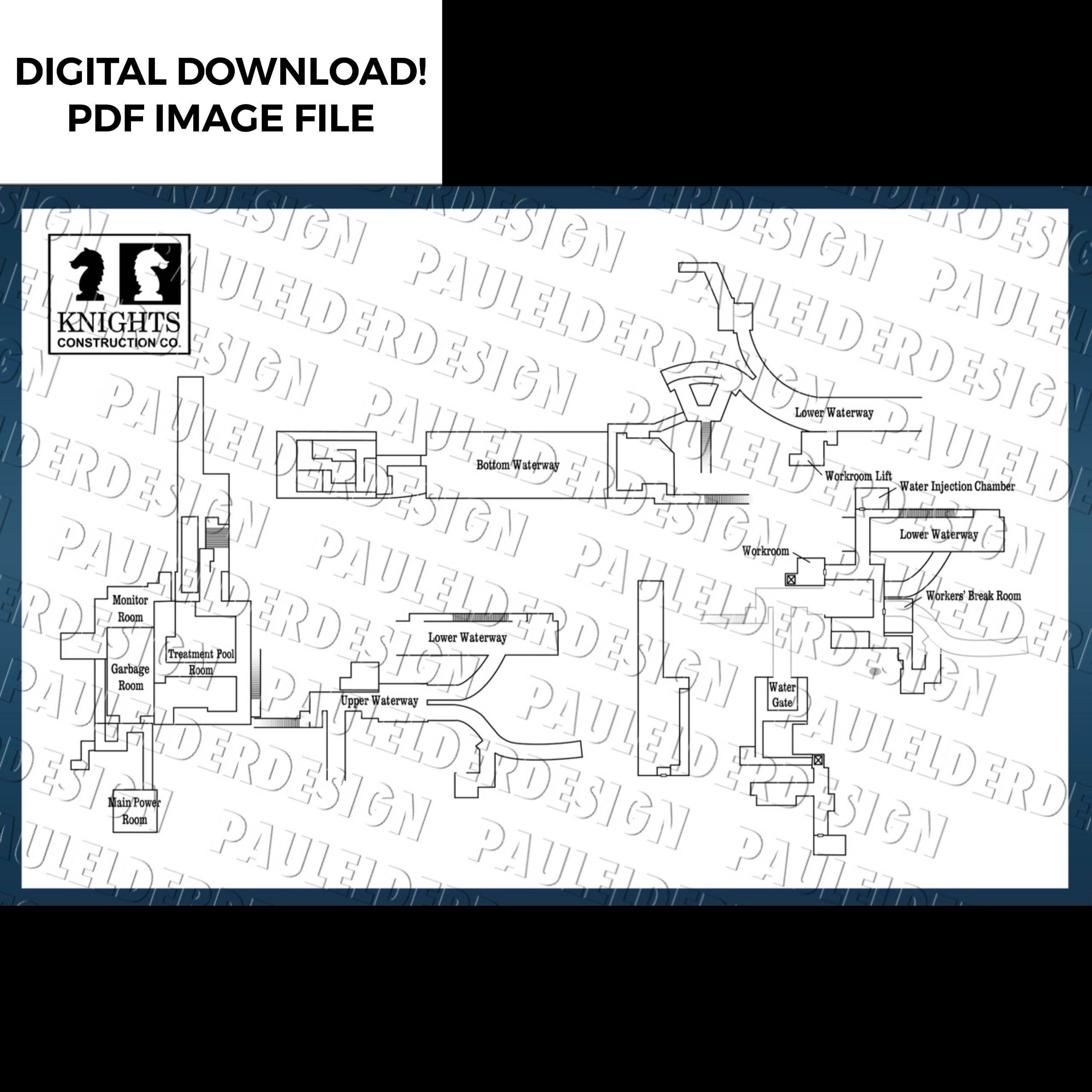 Resident Evil 2, Sewer Map, Prop, Replica, PDF, Digital Download - Etsy UK