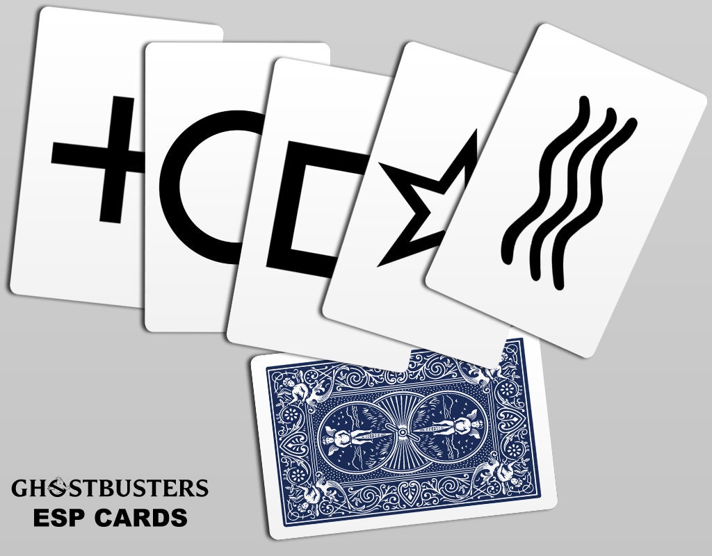 Ghostbusters, ESP Cards, 7 Inch, Prop, Replica, PDF, Digital Download ...
