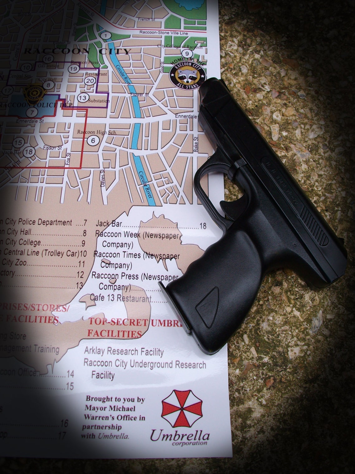 Resident Evil Map of Raccoon City Digital Download - Etsy UK