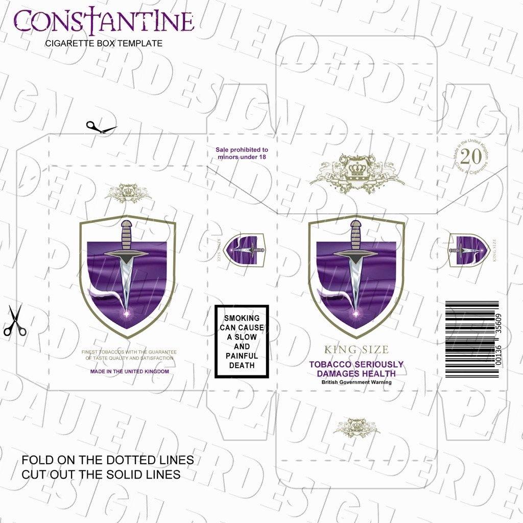 Cigarette Box Template Illustrator