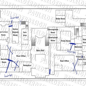 Resident Evil 2, RPD, Police Station, Map, Replica, Prop, Digital ...