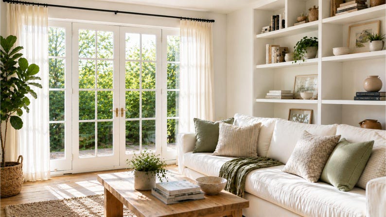 Cozy Home Office Zoom Background | Warm Remote Work Virtual Background ...