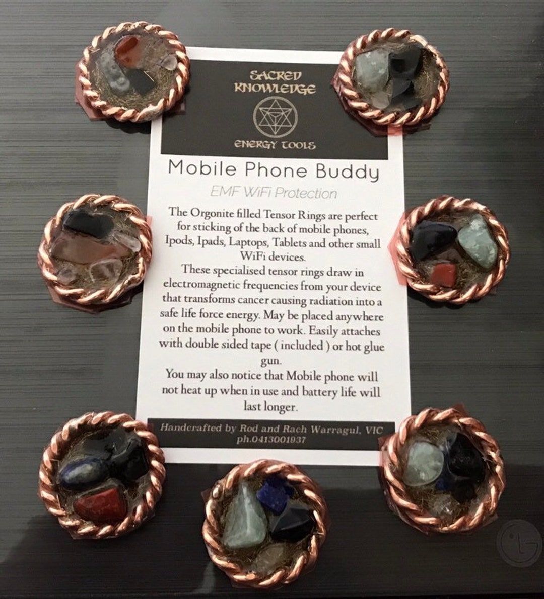 Mobile Phone & iPad Buddys Tensor Ring Emf Protection Unique Gift ...