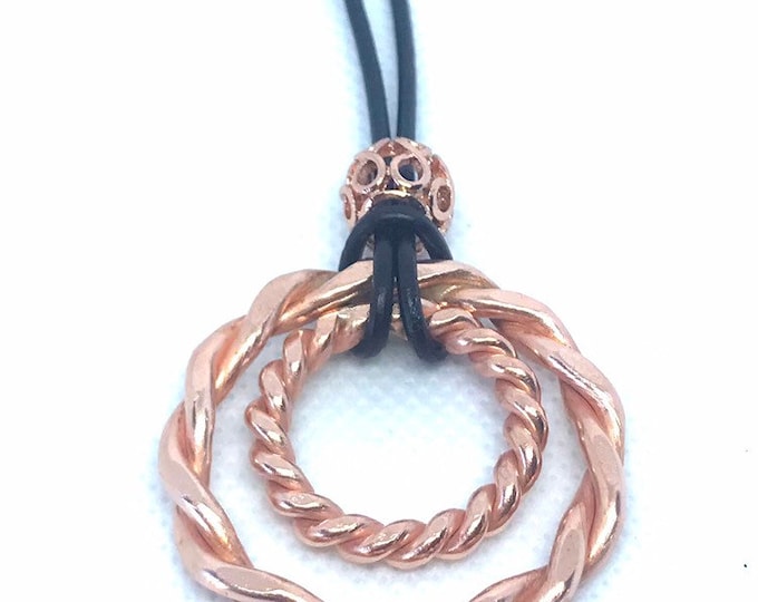 Tensor Ring Pendant, Tree of Life, With 24ct Gold, Tensor Rind,copper ...