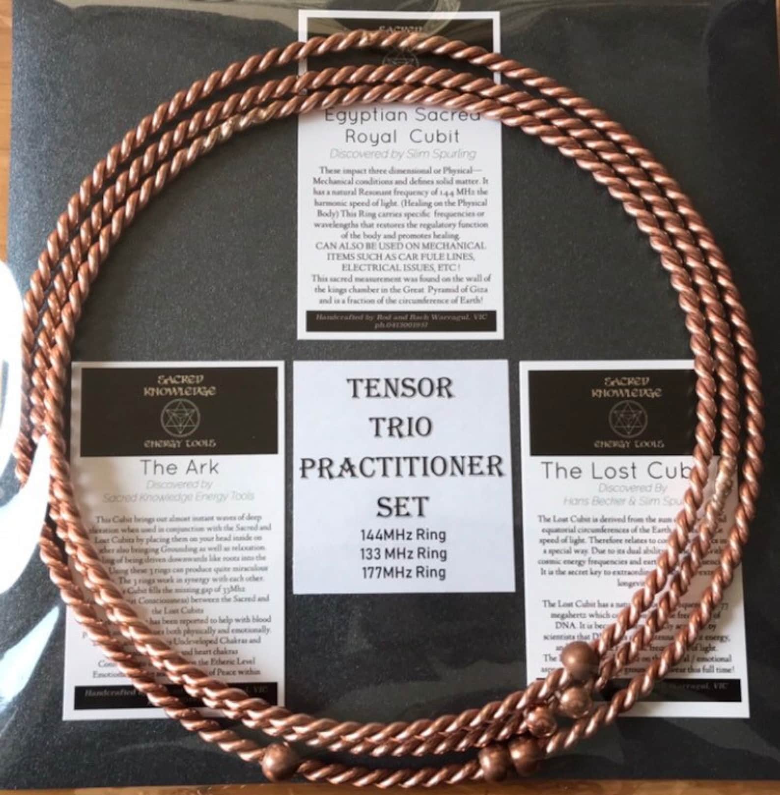 Tensor Rings Trio Practitioner Set Healing Rings Copper - Etsy Australia