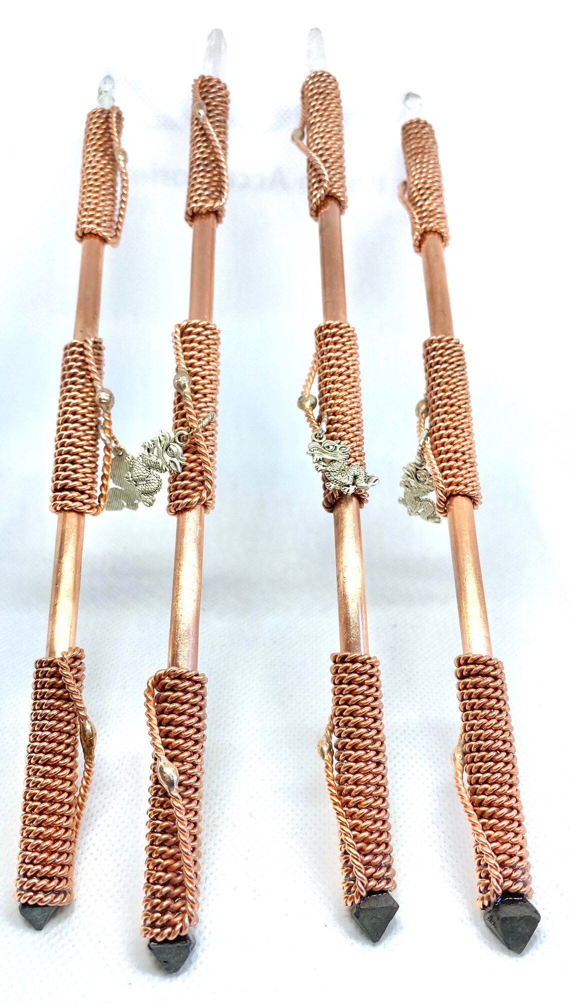 Triple Acu Vac Healing Wand , Copper Healing Wand , Tensor Rings ...