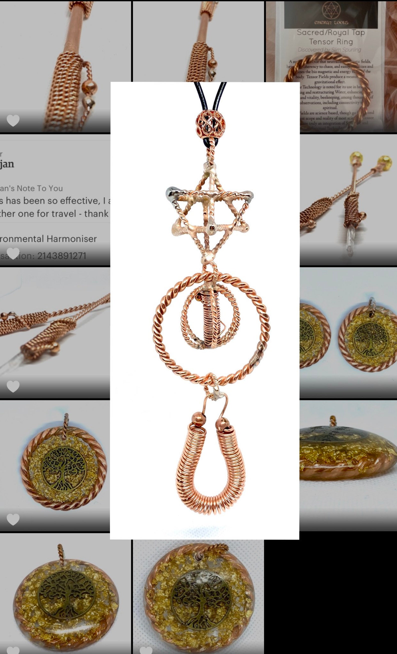 Merkaba Personal Harmoniser Feedback Coil Tensor Ring Tool - Etsy