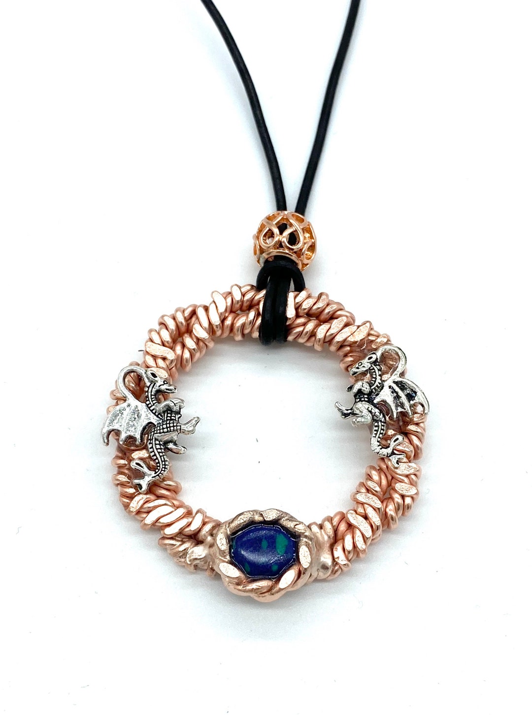 Dragon Labyrinth Pendant, Tensor Ring, Copper Ring, Wifi Protection ...