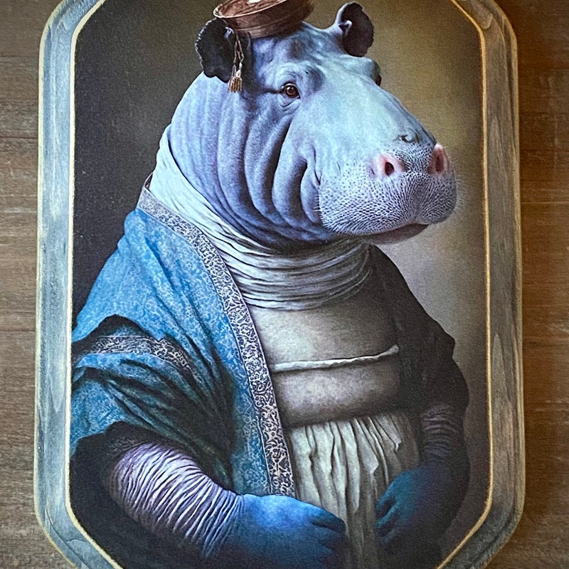 Hippo Painting - Etsy