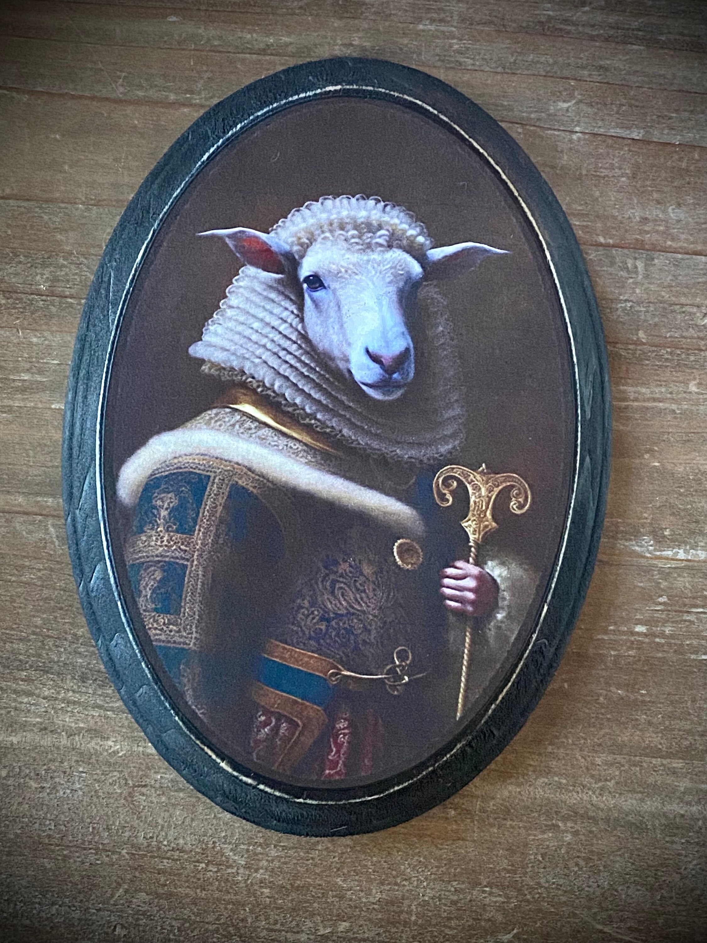 Sheep Victorian Portrait Distressed Plaque Sign - Etsy