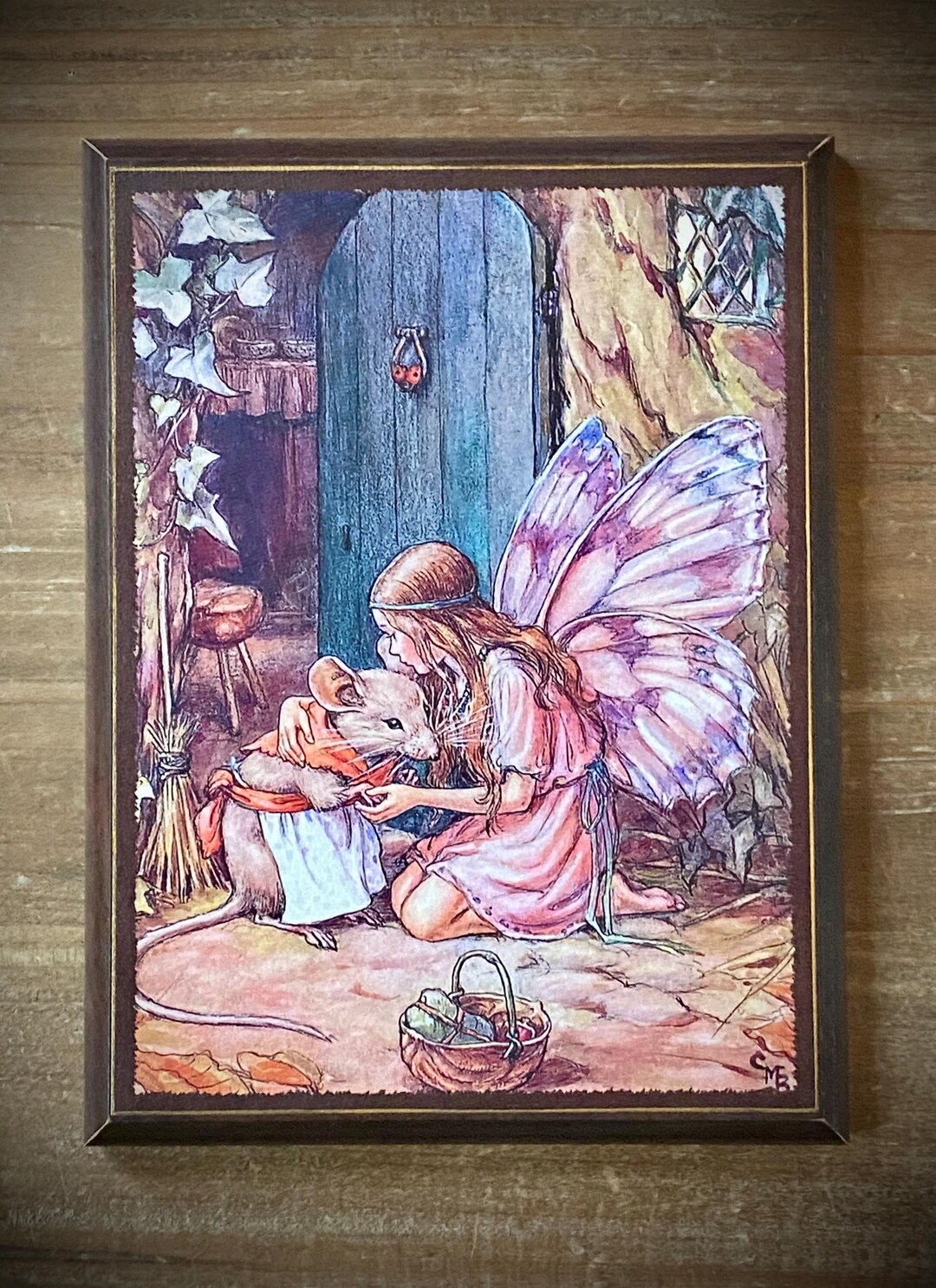 Dent Sale! Cecily Mary Barker Plaque of Vintage Illustration Decor ...