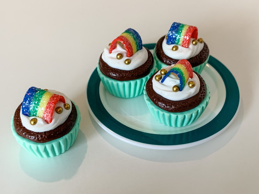 1:3 Scale Cupcake for 18 Doll Rainbow - Etsy