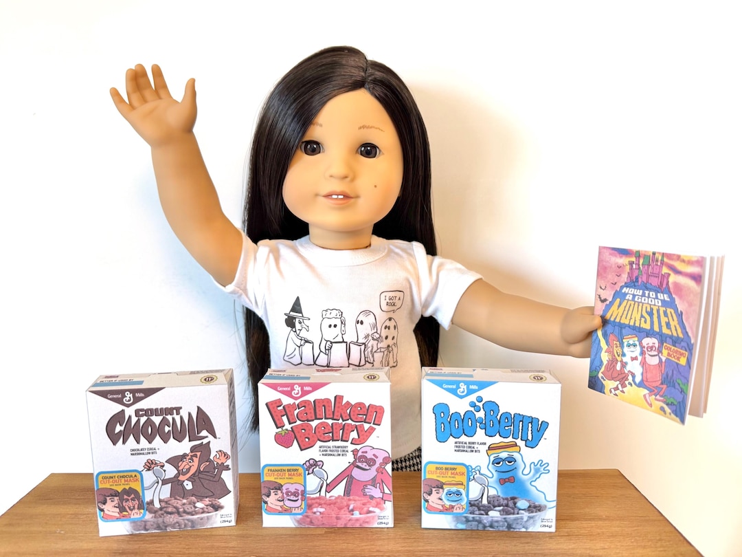 INSTANT UPLOAD 1:3 Scale Monster Cereal Boxes for 18” Dolls, Halloween ...