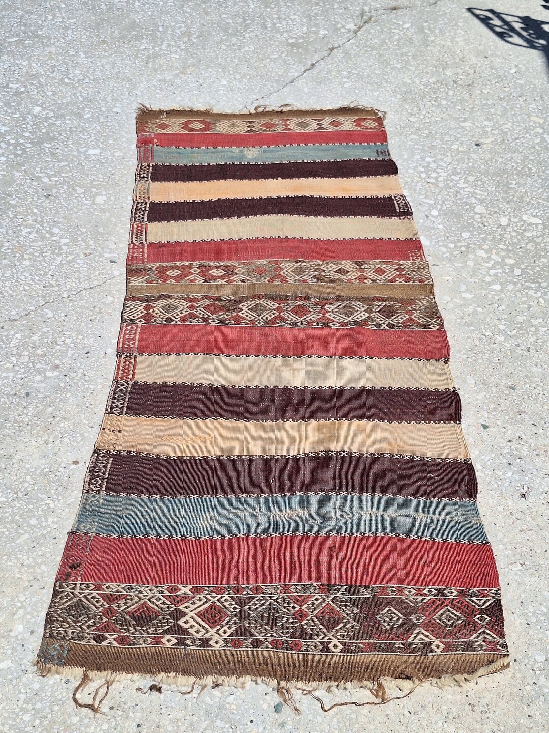 1920s Unique! Turkish Antique Kilim Cicim Rug From Urfa/southeast ...