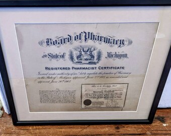 Pharmacy Certificate - Etsy