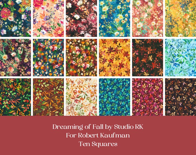 Autumn Quilt Fabric Bundle, Dreaming of Fall by Robert Kaufman, 42 ...