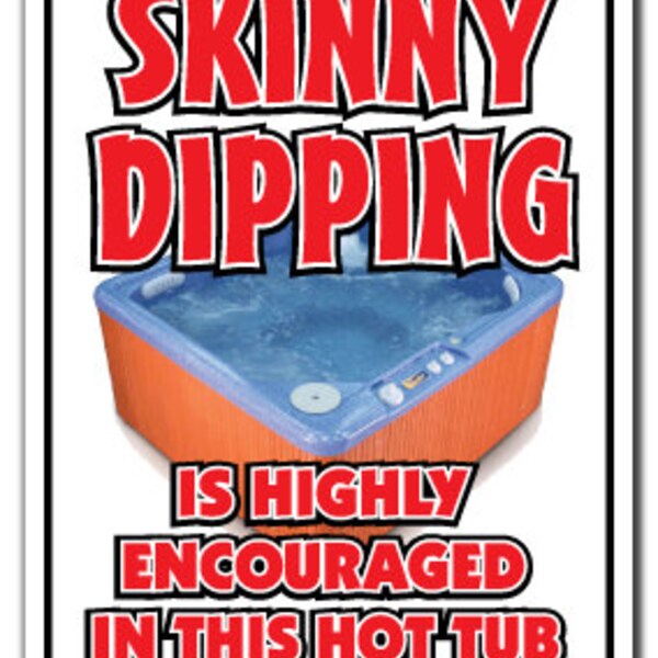 Nude Hot Tub Sign Etsy 8778