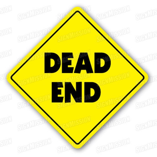 DEAD END Sign Traffic Signs Road Door Kids Room Gift - Etsy