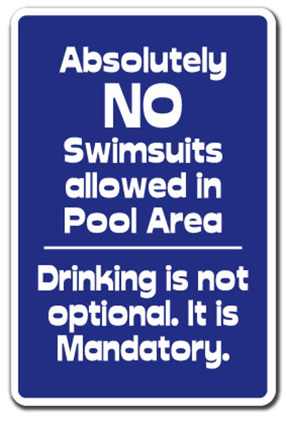No Bathing Sign