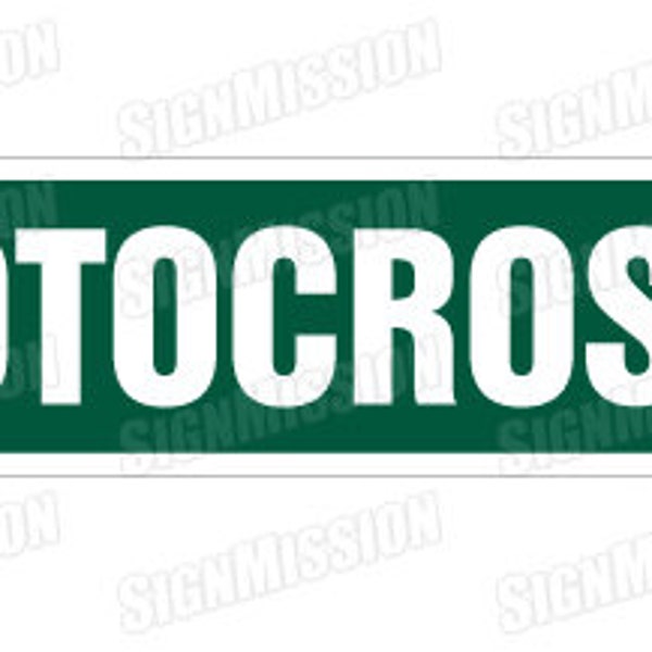 Motocross Track Sign - Etsy