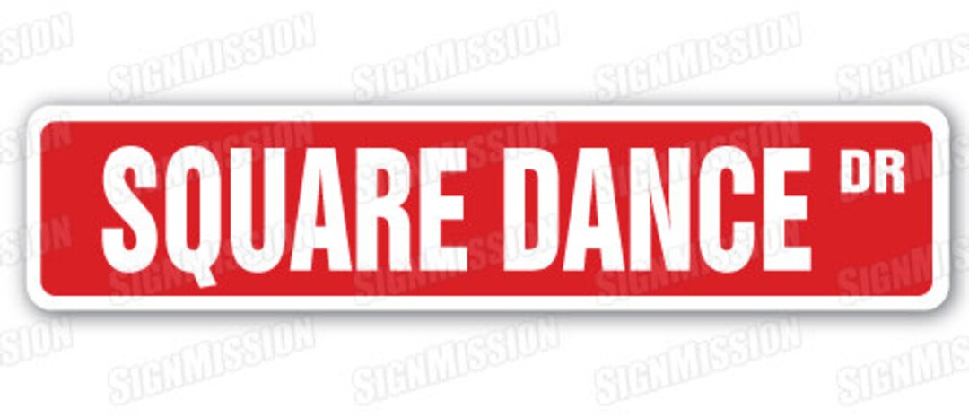 Square Dance Street Sign Folf Dancing Caller Modern Western Traditional ...