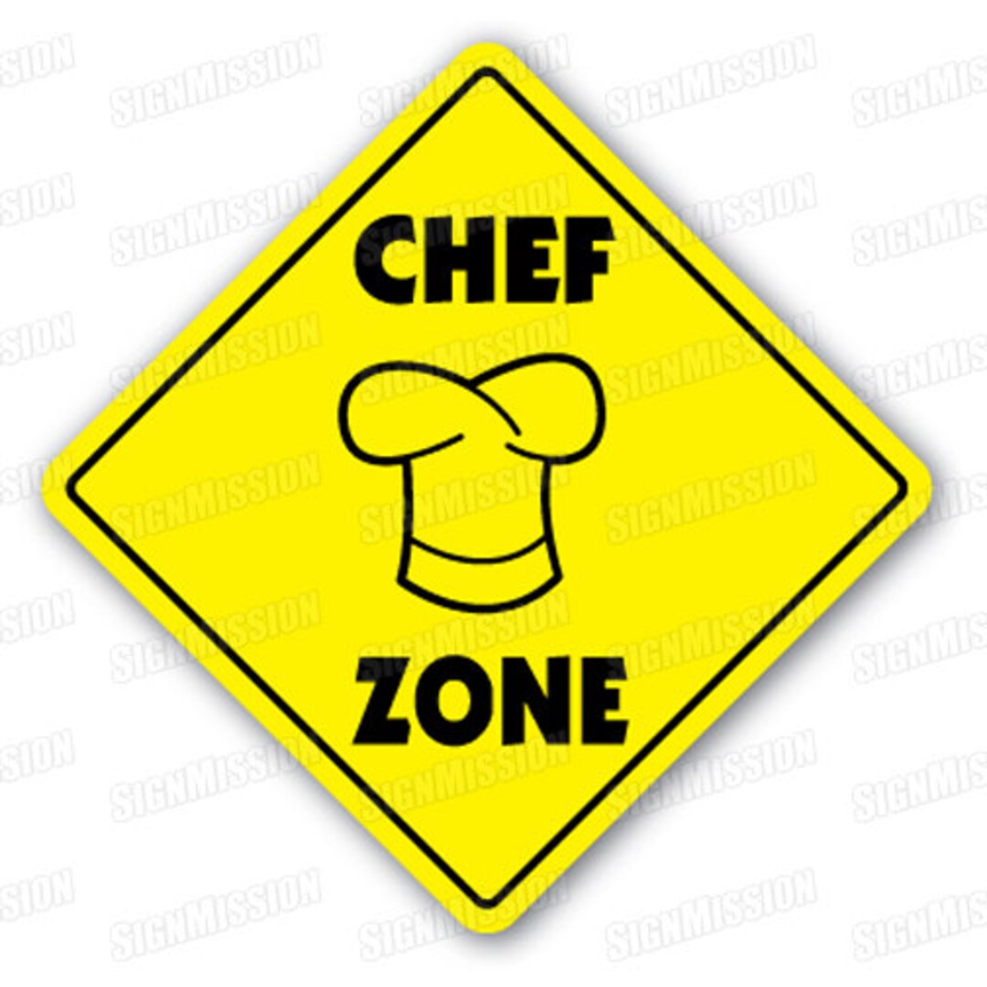CHEF ZONE Sign Xing Gift Cook Hat Line Grill Top Pastry Sous Restaurant ...