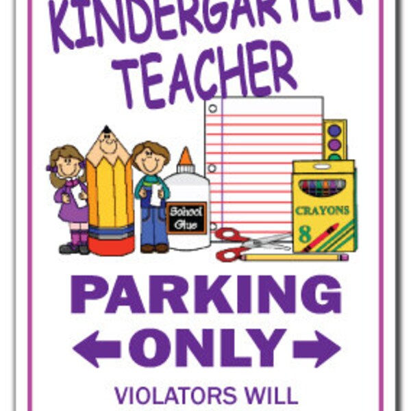 Teacher Parking Sign - Etsy