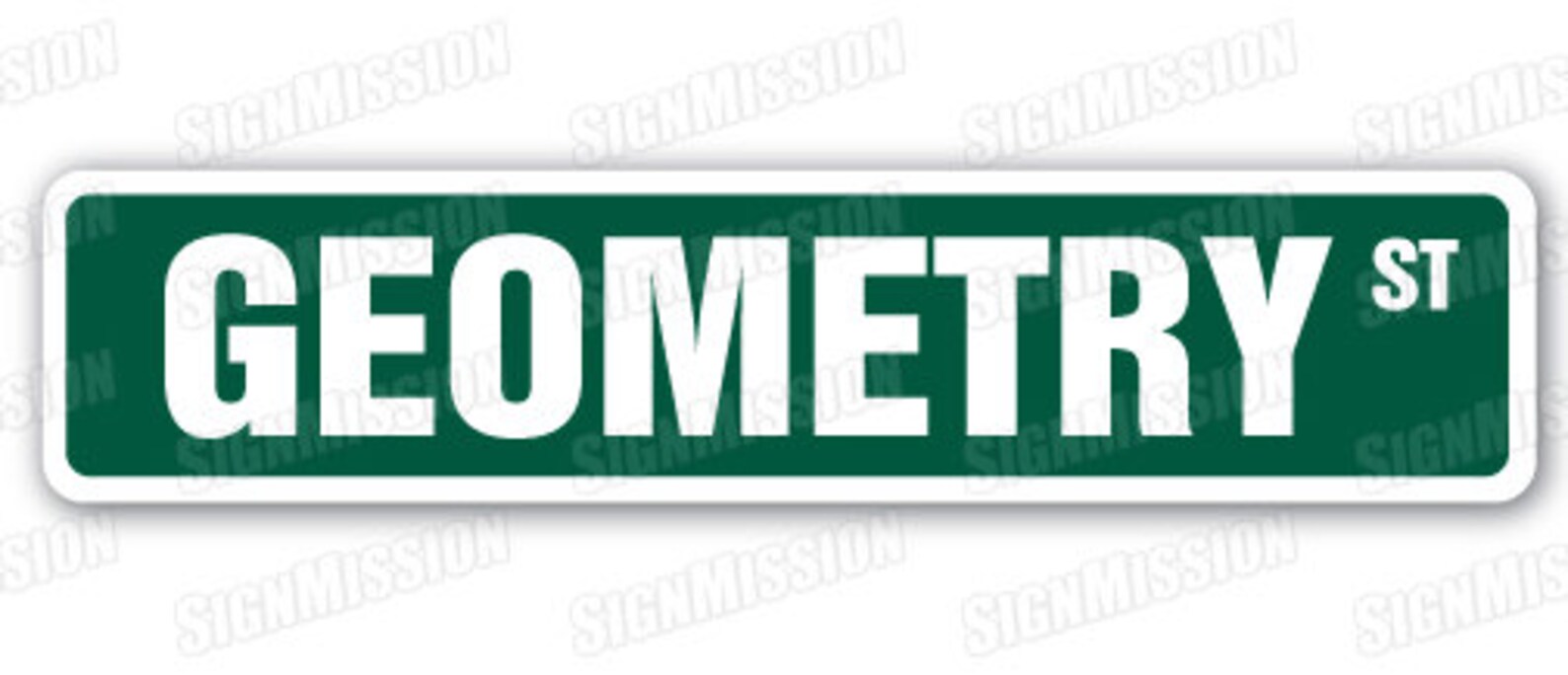 Geometry Street Sign Mathematics Teacher Professor Math - Etsy