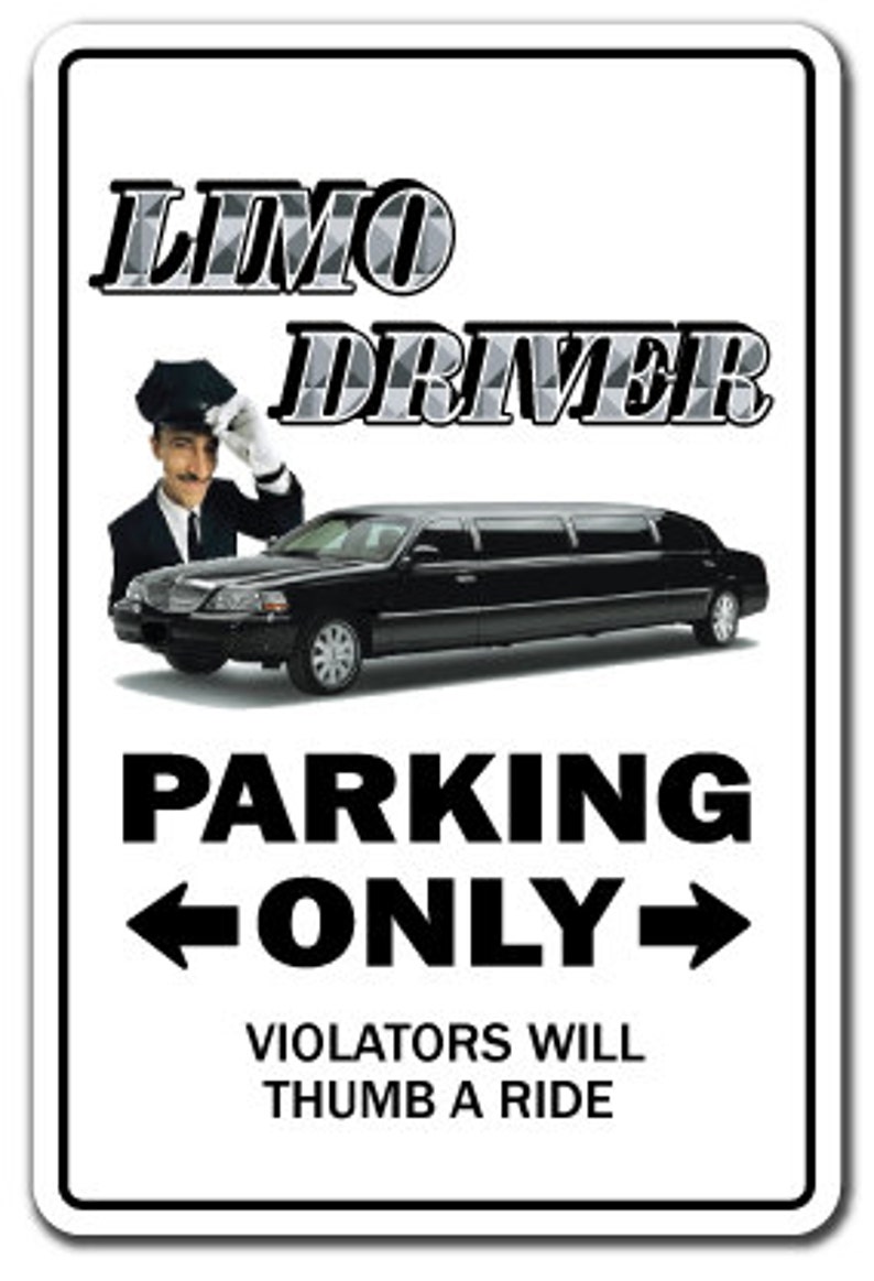 Limo Driver sign Limousine Chauffeur Stretch Gift - Etsy