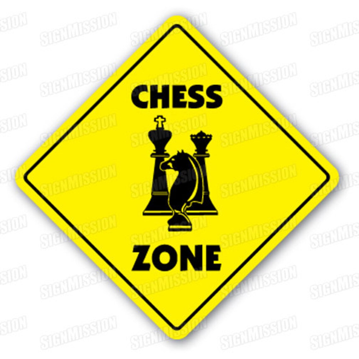 CHESS ZONE Sign Novelty Gift Game Board Game Player Lover - Etsy