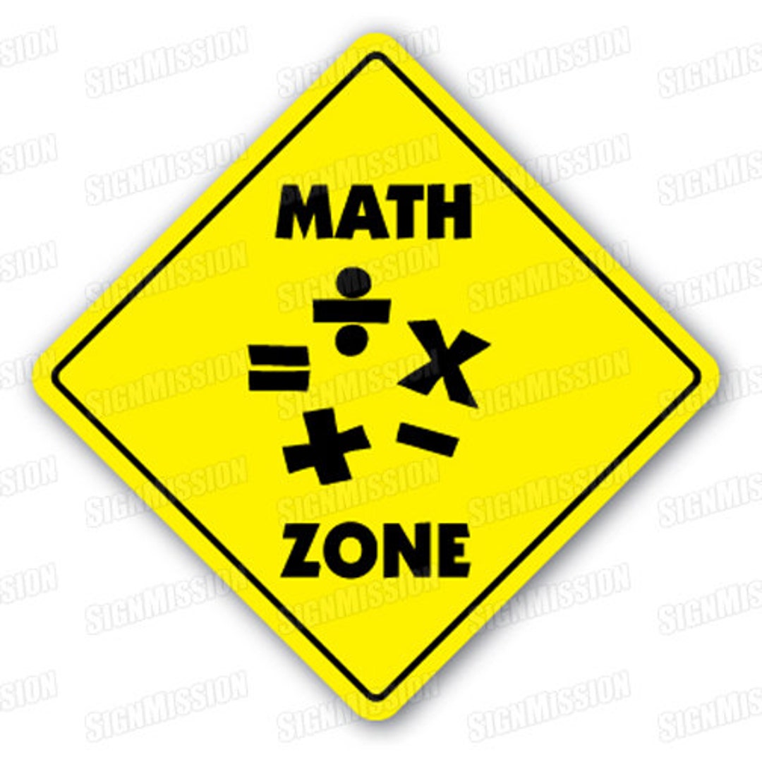 MATH ZONE Sign Mathematics Class Teacher Student Gift - Etsy