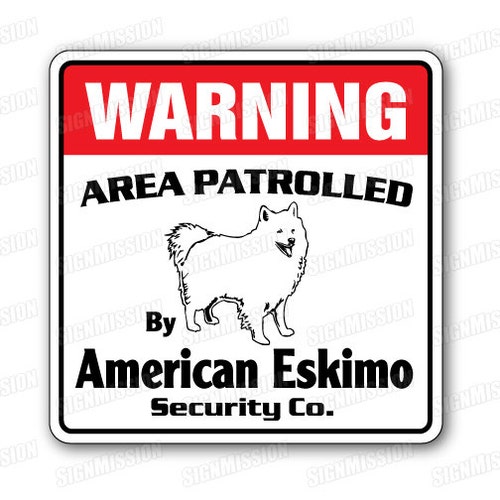 Area Patrolled by Barking Dog Warning Sign Crazy Gift - Etsy