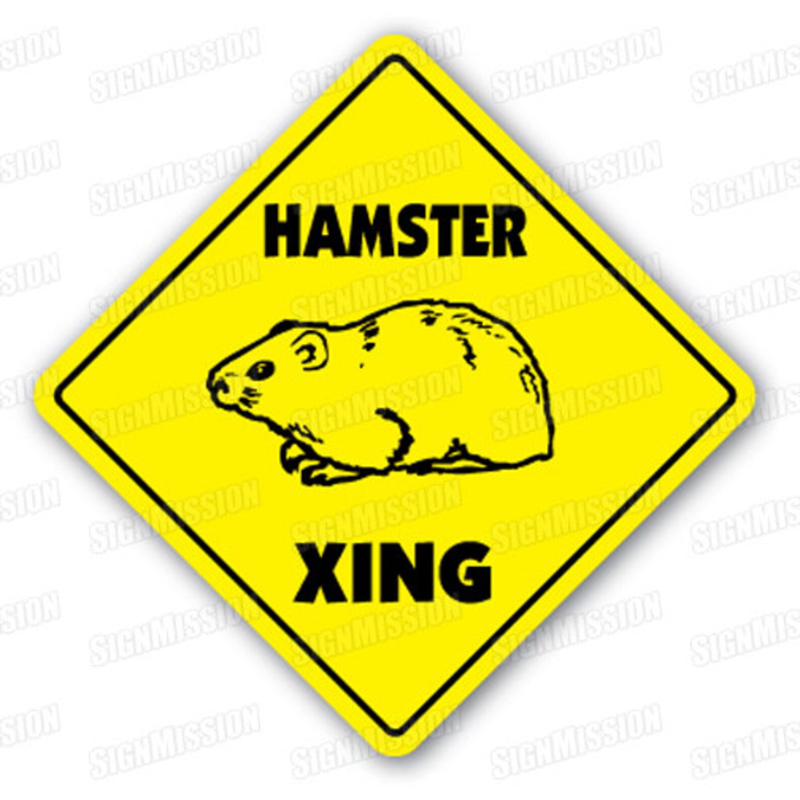 HAMSTER CROSSING Sign New Caution Xing Cage Gift - Etsy